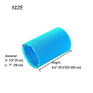 Small Animal Play Tunnel, Durable Resistant Plastic Guinea Pigs Tube, Fun Pet Tunnel Hideway for Guinea Pigs Chinchillas Rats and Dwarf Rabbits