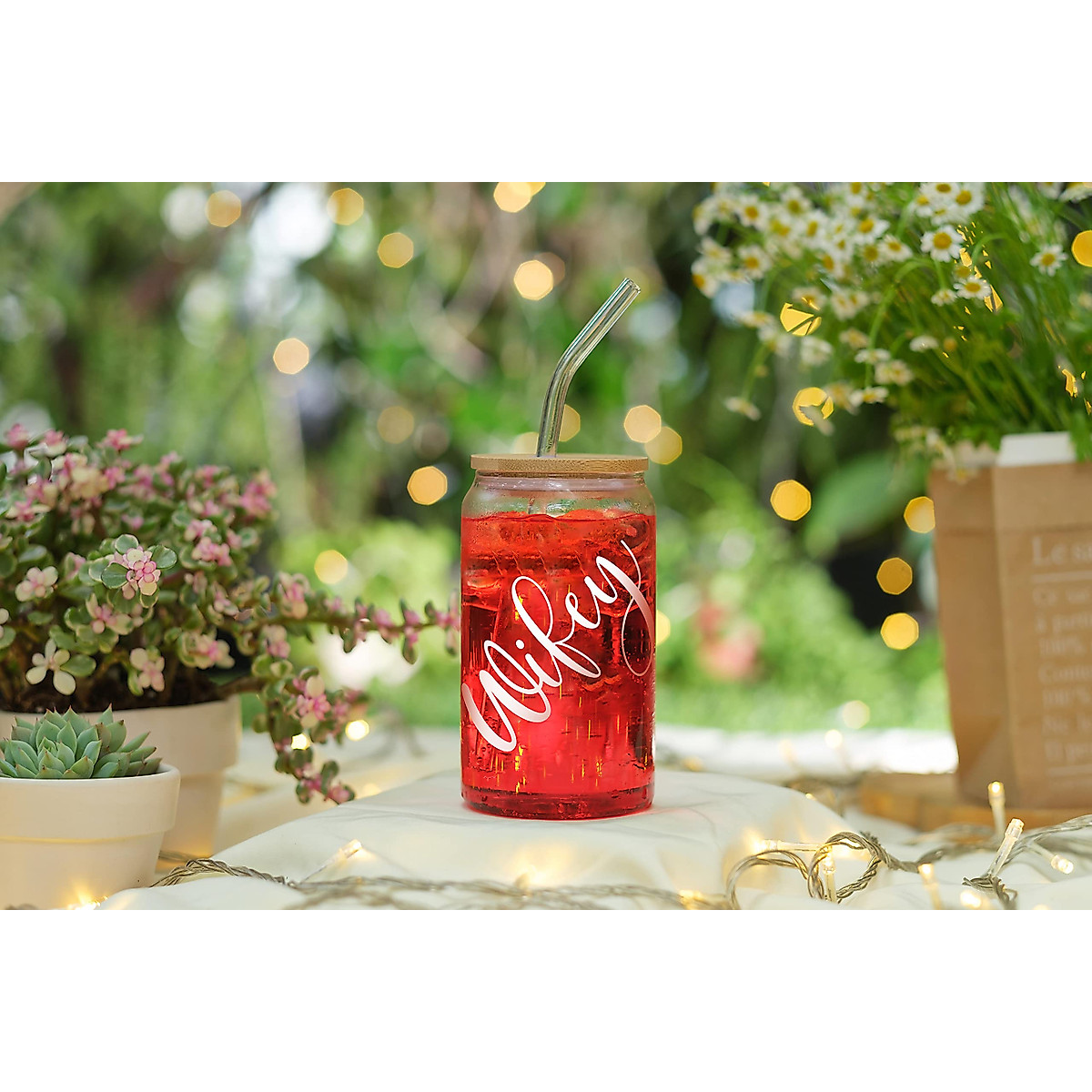 NewEleven Gifts For Wife, Her - Wife Gifts From Husband - Gifts For Her - Wife Gift Ideas For Women, Bride To Be, Fiancee, Wifey - 16 Oz Coffee Glass