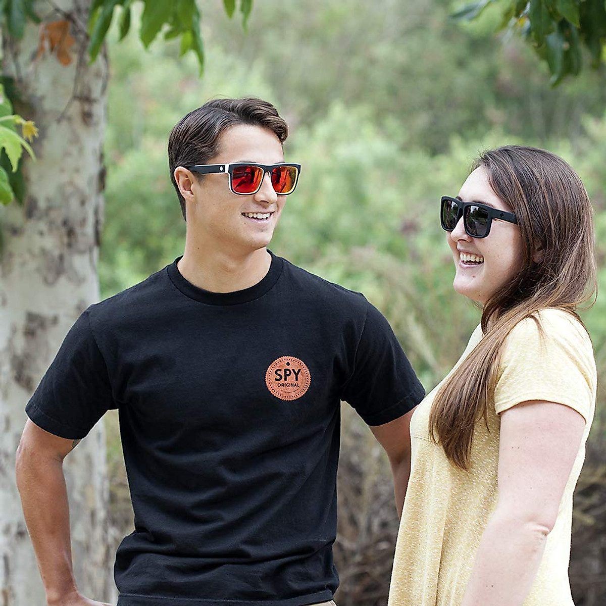 SPY Discord Whitewall - HD Plus Gray Green w/Red Spectra Mirror