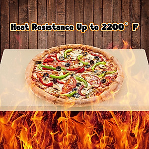 Mimiuo Pizza Grilling Tool Set for BBQ Grill & Oven Including Pizza Baking Stone and 12 x 14 inch Aluminum Pizza Peel for Baking Bread Pies