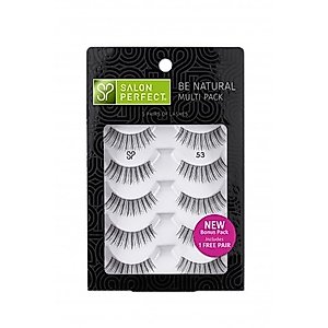 Salon Perfect Natural Multi Pack Eyelashes, 53 Black, 4 pr