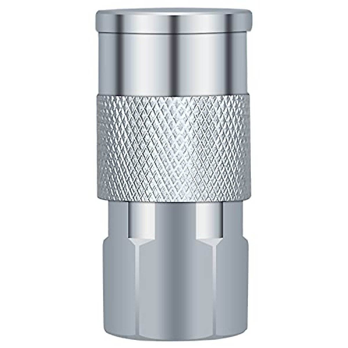 Creallr Air Coupler and Plug Kit, 1/4 Inch NPT Air Fittings Industrial Type, Quick Connect Air Fittings, Air Compressor Accessories Kit (7-Piece)