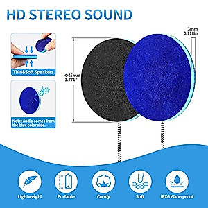 MMUSS Sleep Headphones Stereo Headband with Ultra Thin Speakers.Perfect for Side Sleeper,Sports,Air Travel,Meditation and Relaxation (Black3)