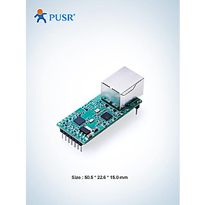 PUSR (Price for 4 Pcs) Serial to RJ45 Module UART TTL to Ethernet TCPIP Converter Support DHCP and DNS USR-TCP232-T2
