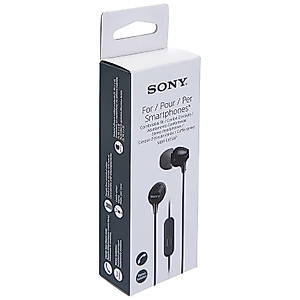 Sony MDR-EX15AP Earphones with Smartphone Mic and Control - Black