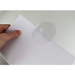 ChromaLabel 3 Inch Clear Round Wafer Seals, 250 Labels per Roll