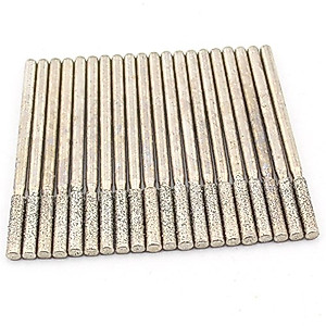 ILOVETOOL 2.5mm Diamond Drill Bits Tools for Jewelry Making Gem Stone Pack of 20Pcs