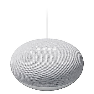 Google Nest Mini 2nd Generation Chalk (Bluetooth Speaker) Chromecast 3rd Gen - Value Bundle