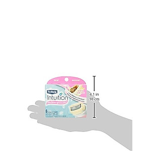 Schick Intuition Refill, Advanced Moisture Razors for Women | Intuition Razor Blades Refill with Organic Shea Butter, 6 Count (Pack of 1)