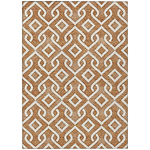 Addison Rugs Chantille ACN621 Paprika 9' x 12' Indoor Outdoor Area Rug, Easy Clean, Machine Washable, Non Shedding, Bedroom, Living Room, Dining Room, Kitchen, Patio Rug