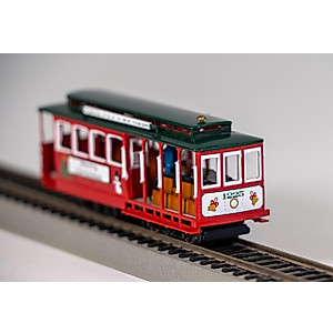 Cable Car with Grip Man - Yellow & Red - HO Scale