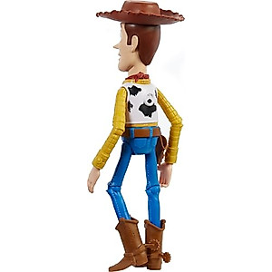 Mattel Disney and Pixar Toy Story Large Action Figure, Posable Woody Collectible in Signature Sheriff Look with Removable Hat, 12-inch Scale