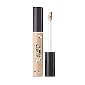 THESAEM Mineralizing Creamy Concealer 4ml (#01 Vanila) - Full Coverage without Darkening, High Adherence Moisturizing Concealer