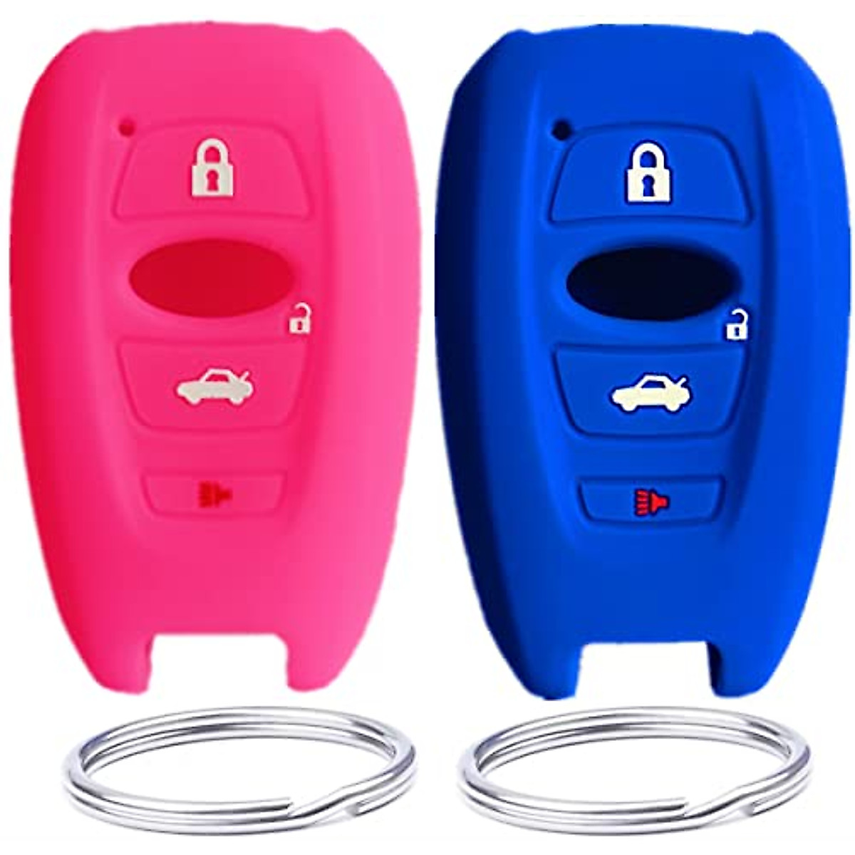 Smart Key Fob Covers Case Protector Keyless Remote Holder for Subaru 2014-2021 BRZ 2015-2018 Legacy Outback Ascent Crosstrek Forester WRX