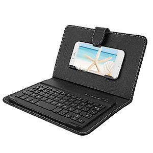 Yitre with Protective Leather Cover Portable Keyboard, Thai Language Keyboard, Easy Operation for Phone Screen with 4.5-6.8 Inch for Thailand Native People