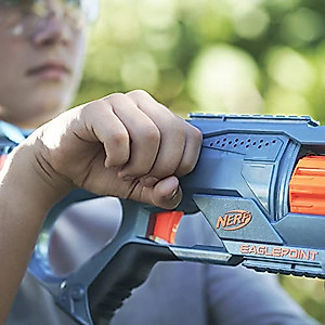 Nerf Elite 2.0 Eaglepoint RD-8 Blaster - 8-Dart Drum, Detachable Scope and Barrel, 16 Official Elite Darts, Bolt Action