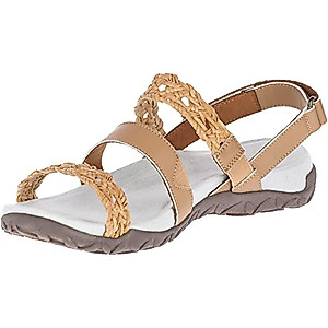 Merrell Women's Terran Braid Slingback Sandal, TAN, 10