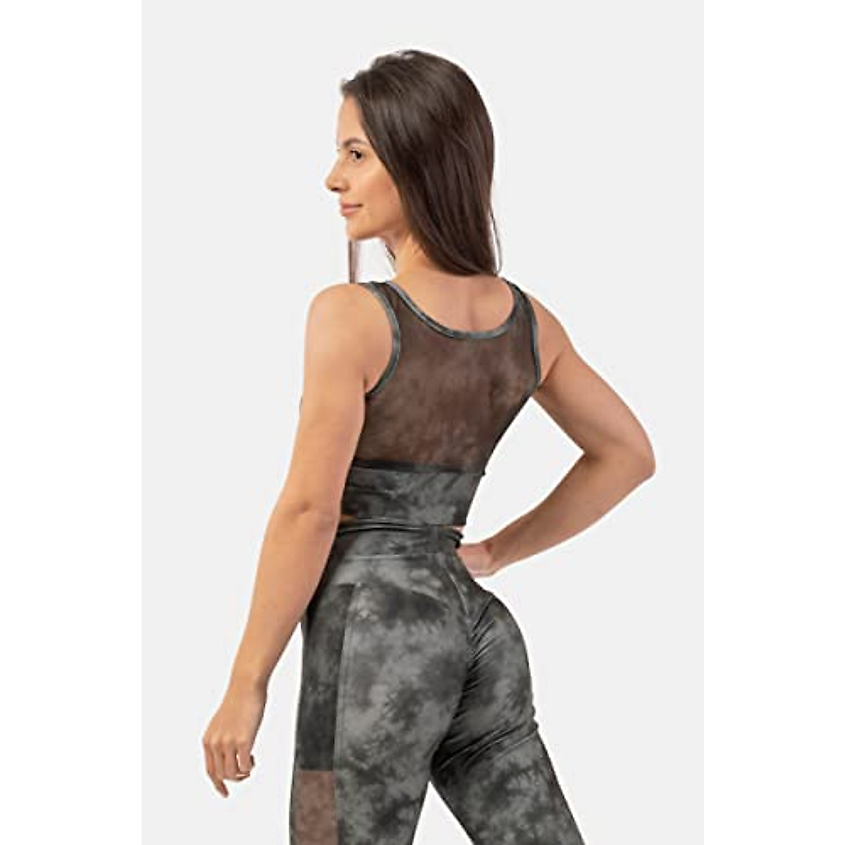 NEBBIA ECO Camo Green Mesh Breathe Sports Bra 411