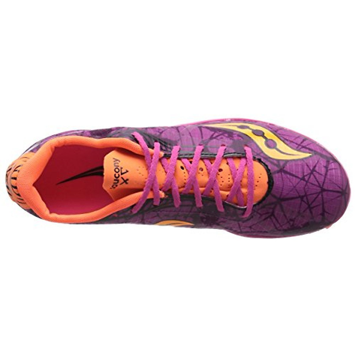 Saucony Women's Shay XC4-W, Raspberry/Vizi Orange, 6 M US