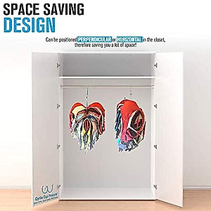 Bra Organizer - Gyrlie Cup Twisted Sister Bra Hanger - 360° Rotating Bra Hanger for Closet Organizer, 25+ Bra Storage Solution with Easy On/Off Design for All Cup Sizes