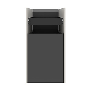 Bestar Connexion 16W Add-On 3 Drawer Pedestal in slate & sandstone