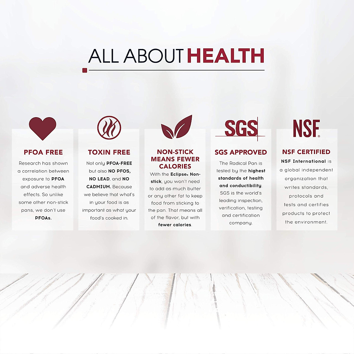 8” Radical Pan: Nonstick Frying & Saute Pan, Skillet, With Stainless Steel Handle, for Gas, Induction, Electric Cooktops, Hard-Anodized, Dishwasher Safe. Oven safe, SGS & NSF Certified. PFOA-free