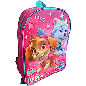 Ruz Paw Patrol Girls 15" School Backpack (Puink-Aqua Blue)