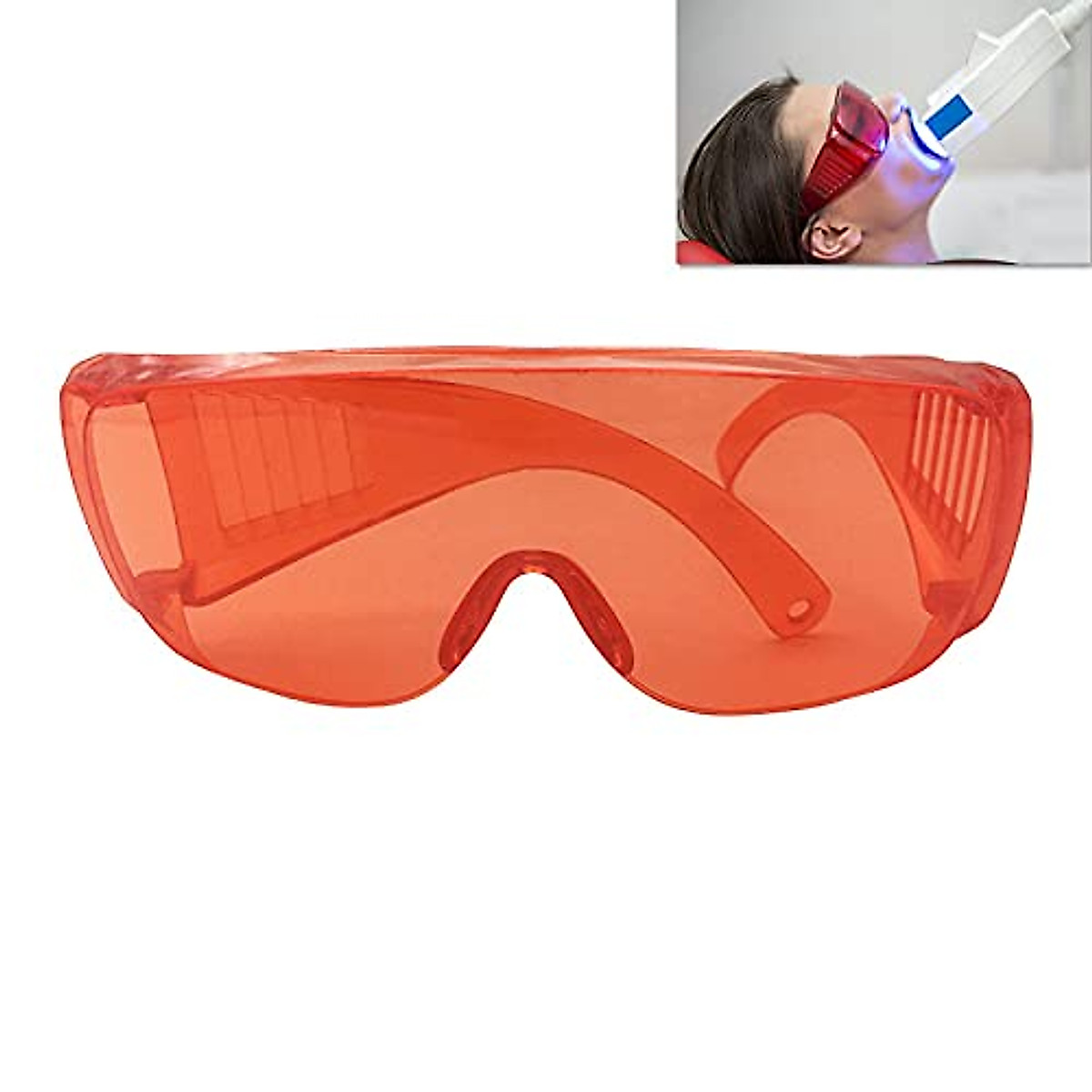 ORILAO 2PCS Dental Red Eye Protection Glasses Teeth Whitening Goggle Glasses