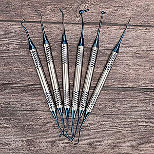 Dental Filling Spatula,6Pcs Professional Dental Composite Resin Filling Spatula Restoration Instrument Tool