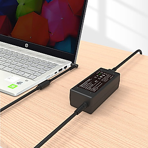 65W 19.5V 3.33A Adapter Laptop Charger for HP Pavilion X360 M3-U003DX M3-U001DX,Envy X360 M6-W103DX,709985-004 PPP009A PPP009C PPP009D PPP012L-E PPP009L-E PPP012D-S 709985-002 709985-003 PA-1650-32HE