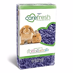 carefresh 99% Dust-Free Purple Natural Paper Small Pet Bedding with Odor Control, 23 L