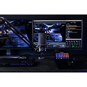 Elgato Pro Audio Transparency Set - Premium USB Condenser Microphone, Anti-plosive noise shield for Streaming, Podcasting, Recording, Gaming, Home Office and Video Conferencing