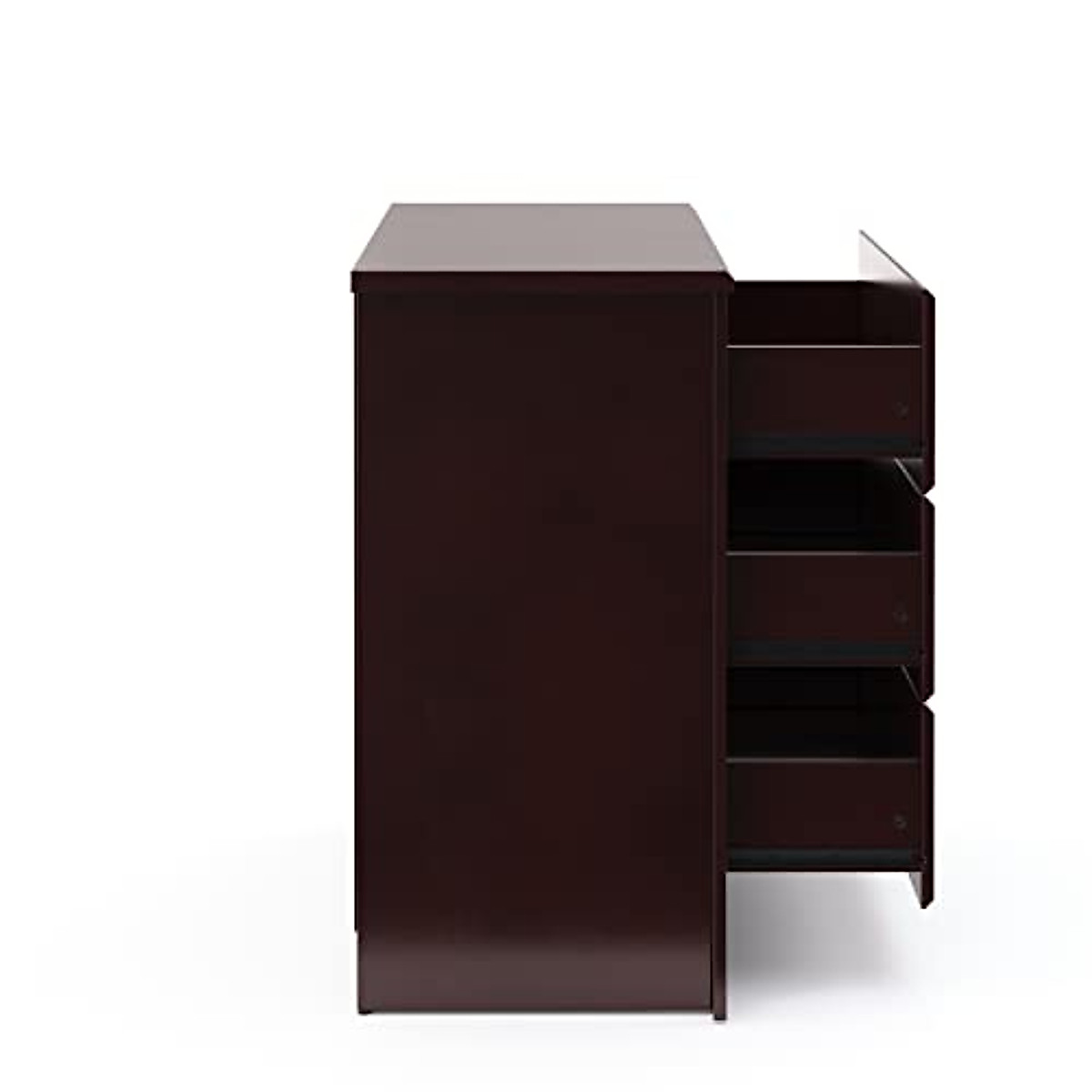 Storkcraft Crescent 3 Drawer Dresser (Espresso) – Baby and Kids Bedroom Organizer, Nursery Chest, Storage Dresser With Drawers, Universal Design