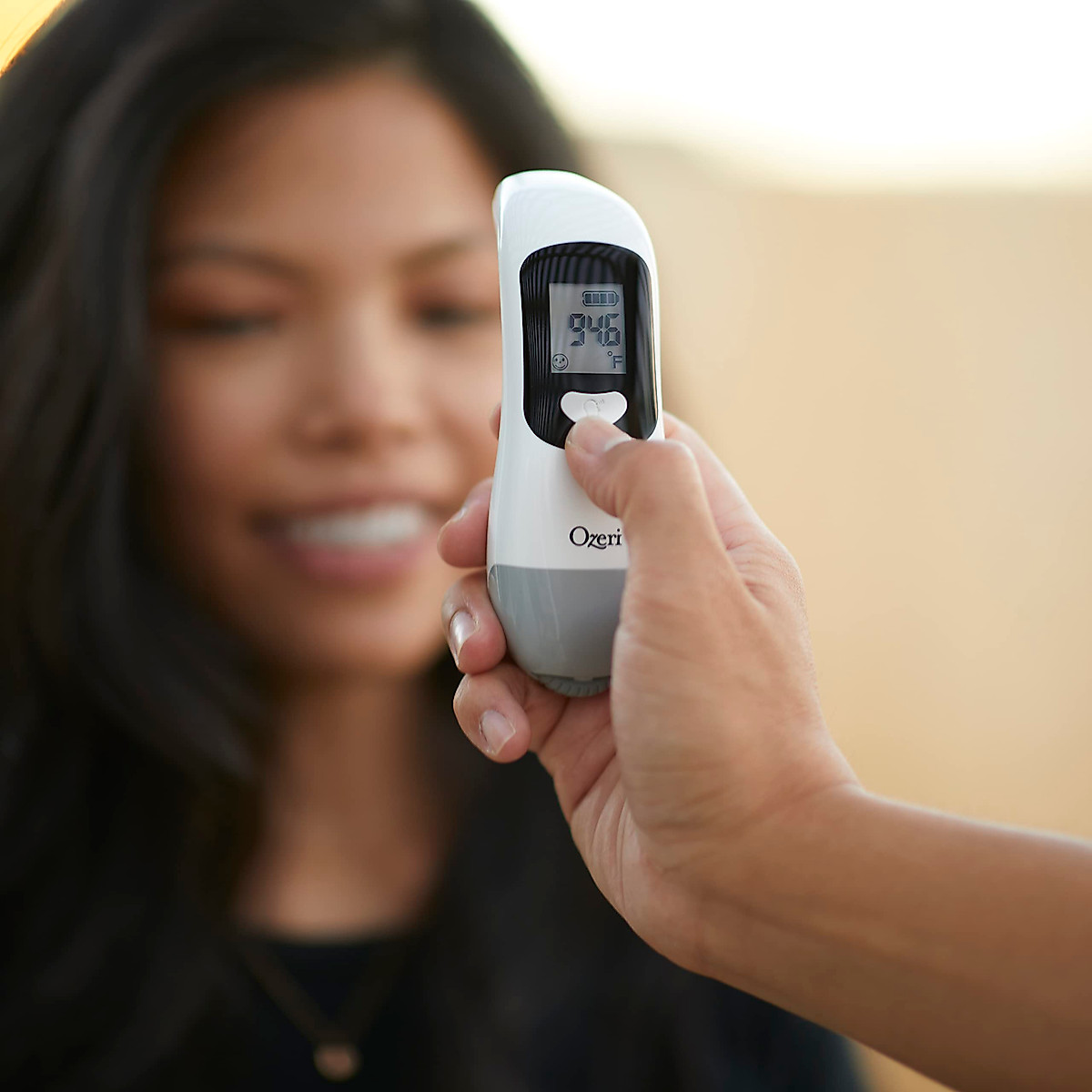 Ozeri Kinetic Non-Contact Forehead Thermometer with Battery-Free Infrared Technology