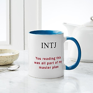 CafePress INTJ Plan Mug Ceramic Coffee Mug, Tea Cup 11 oz