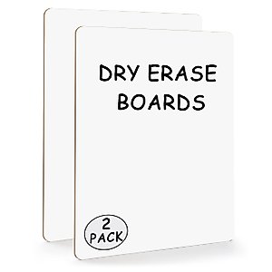 SCRIBBLEDO 2 Pack Small White Board Dry Erase Mini Whiteboard 9x12 Inch Small Dry Erase Board Marker Board Dry Erase Lapboards Handheld Personal White Boards for Students Small Whiteboard