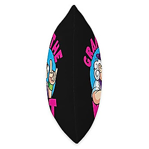 Cool Granny Grandma Tattooed Tattoo Granny Best Grandma Throw Pillow, 16x16, Multicolor