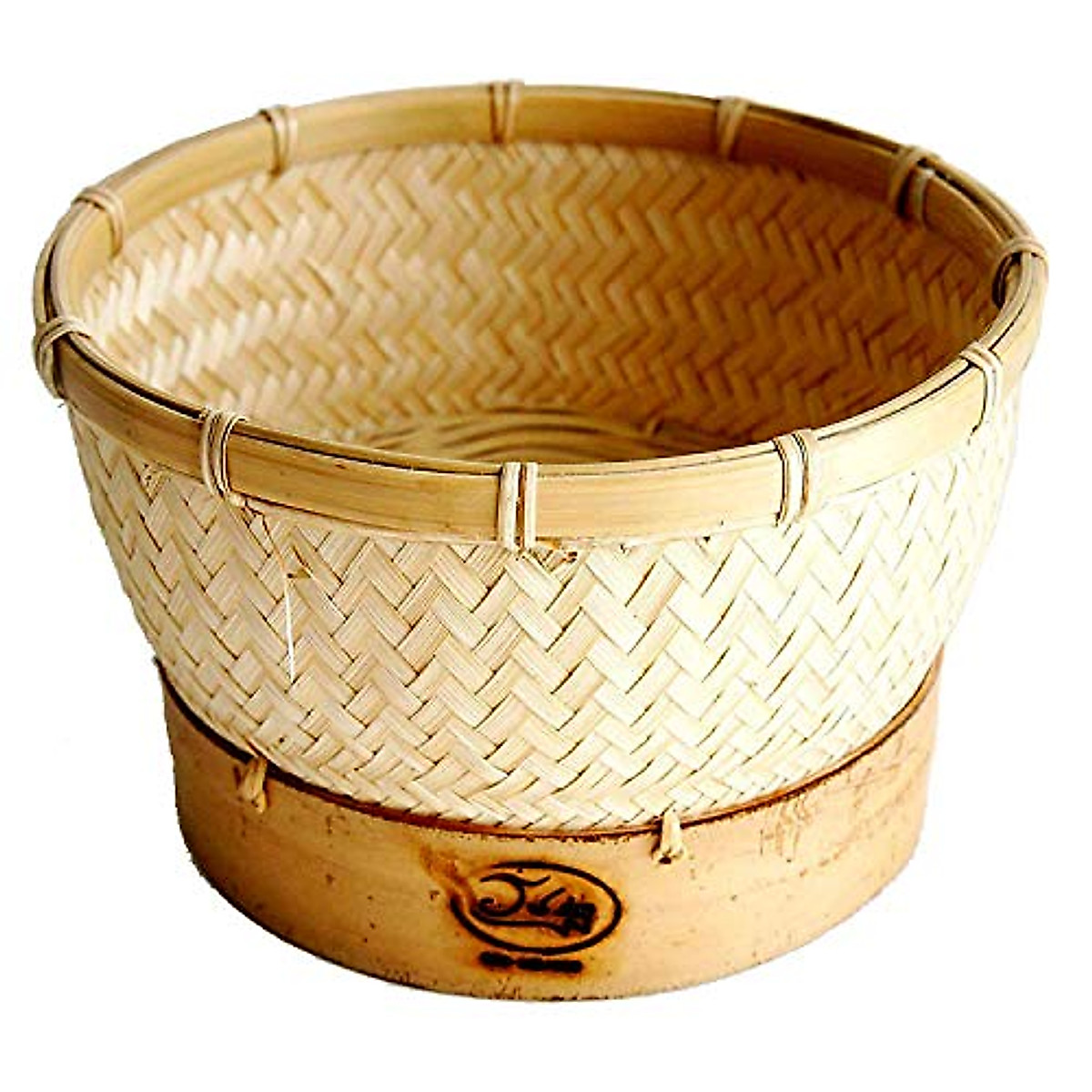 Exotic Art Dine Inner Sticky Rice Steamer Cooking Bamboo Basket for Insert in Rice Cooker (Basket Diameter 7").