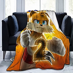 Annkoifu 40"X50" 3D Printing Throw Blanket Cartoon Personalized Print Blanket Cozy Soft Blanket Provide Warm