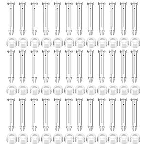 36Pcs Plastic Pool Joint Pins & Pool Seals Compatible with Intex 13'-24' Above Ground Round Metal Frame Pools and Intex Rectangular Metal Frame Pools Replacement Parts(2.36 Inch)