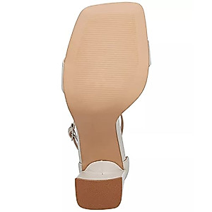 Steve Madden Women's TIAA Heeled Sandal, Bone Leather, 8