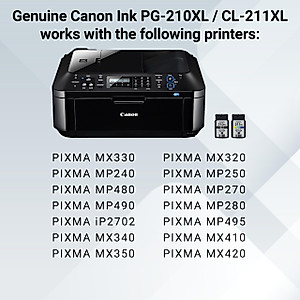 Canon PG-210 XL / CL-211 XL Amazon Pack