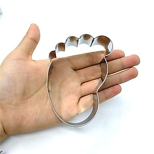 LILIAO Footprint Cookie Cutter - 2.6 x 3.8 inches - Stainless Steel