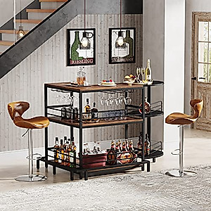 LITTLE TREE Home Bar Unit, Brown/Black