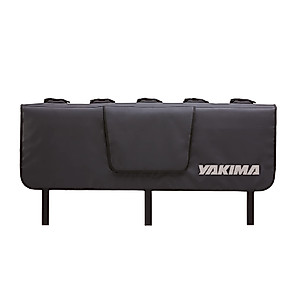 Yakima Gatekeeper Full Size Truck Bed Medium Polyester Trunk Tailgate Bicycle Rack Pad with Soft Felt Backing, Cradles, and Buckles for 5 Bikes, Black