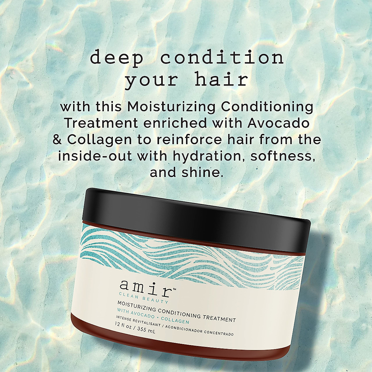 Amir Clean Beauty Moisturizing Conditioning Treatment, 12 fl oz