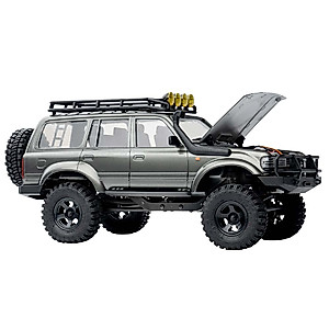 Fms FCX18 1/18 Land Cruiser RC Rock Crawler Scale Katana Toyota RC Car 2.4Ghz 4WD Off-Road Waterproof RC Trucks Vehicle RTR All Terrains Hobby Grade Climbing Car for Boys Adults