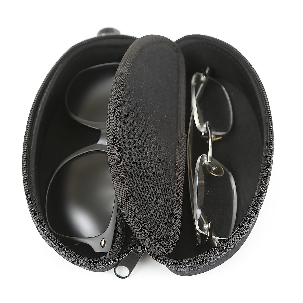 Surf To Summit Molded Foam Sunglasses Case Double Eyeglass Reading Glasses Case Portable Bag Travel Case Portable Travel Zipper Eyeglasses Case