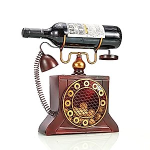 Yawill Wine Cork Holder - Metal Retro Telephone Cork Holder and Cork Storage Vintage Telephone Wine Accessory Decor, Holds Approximately 65 Corks