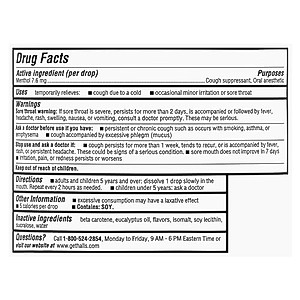 HALLS Relief Honey Lemon Sugar Free Cough Drops, 25 Drops